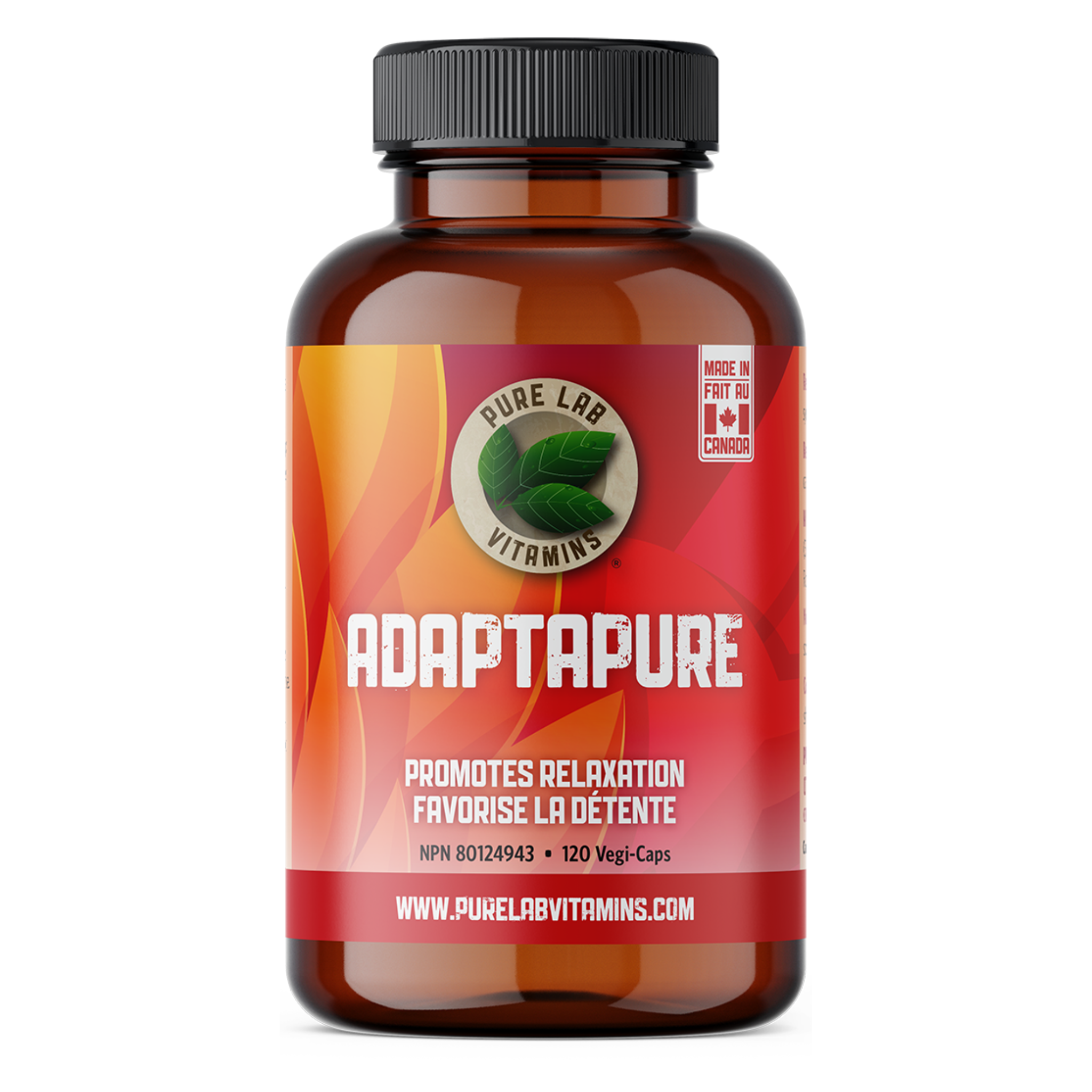 Pure Lab Vitamins - Adaptapure - 120 Veg Capsules | Up Wellness Market