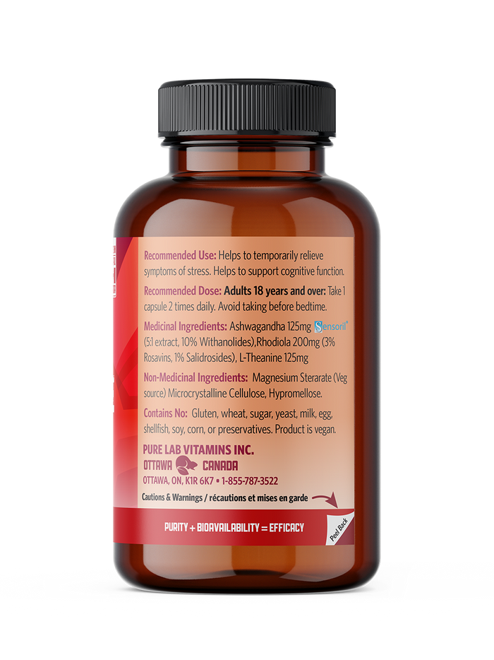 Pure Lab Vitamins - Adaptapure - 120 Veg Capsules | Up Wellness Market